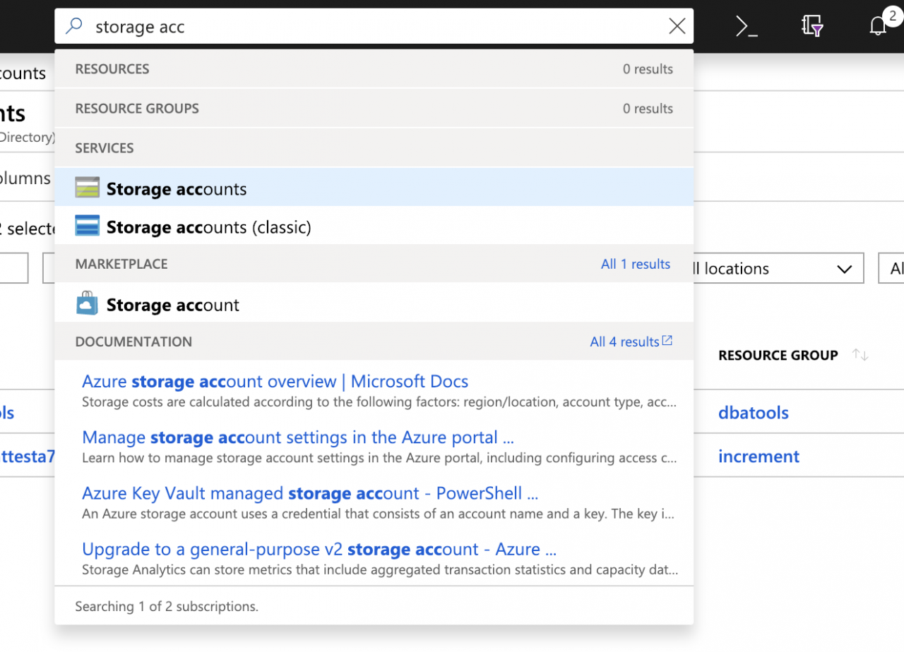 Creating Azure Blob storage account for SQL Server backup and restore via the portal - Stuart Moore